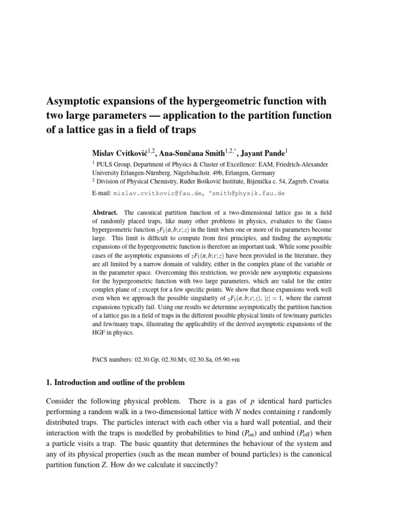 1602 05146v2 | PDF | Function (Mathematics) | Gases