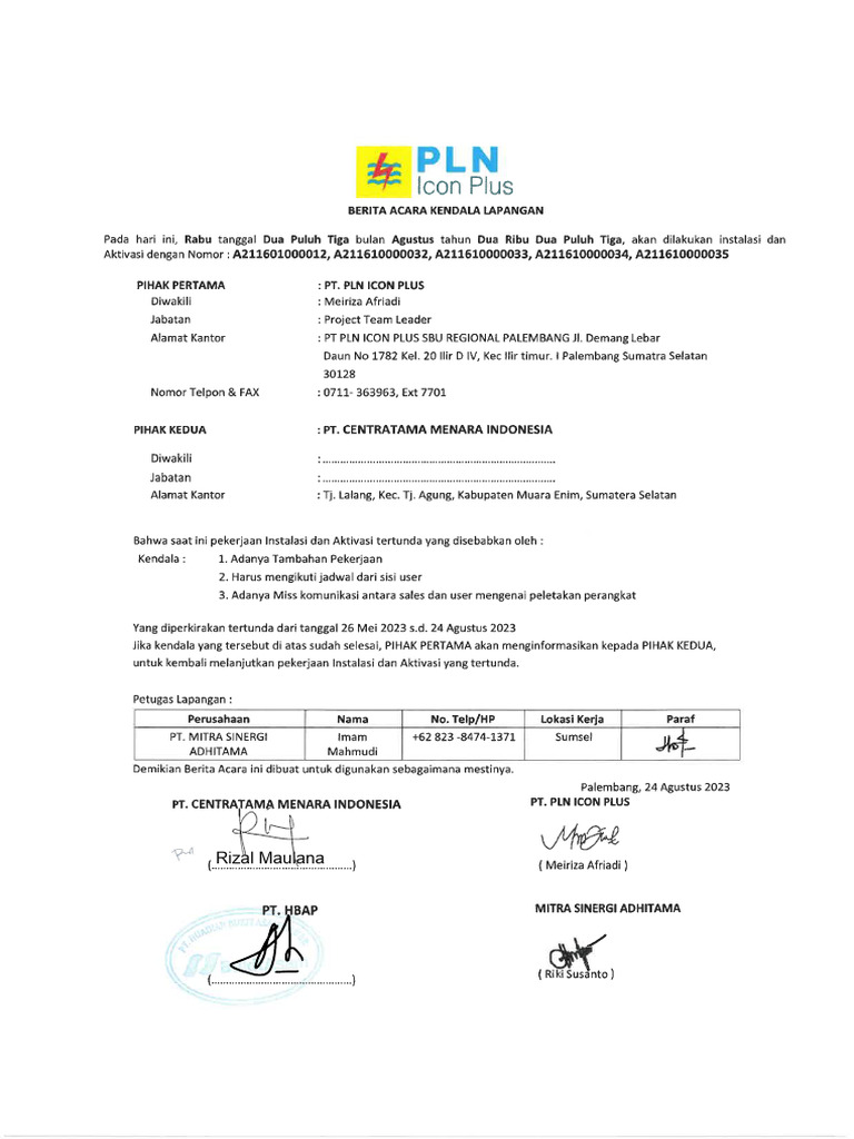 Bai PT Centratama Menara Indonesia-1-1 | PDF