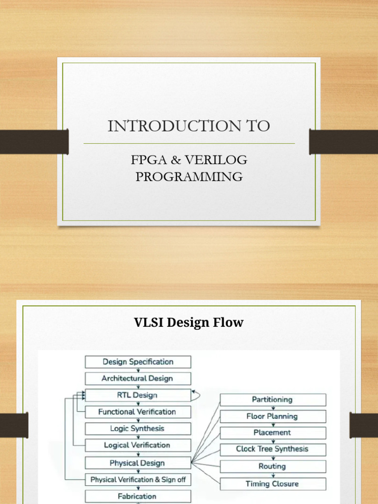 Introduction To Fpga And Verilog Pdf Hardware Description Language Vhdl