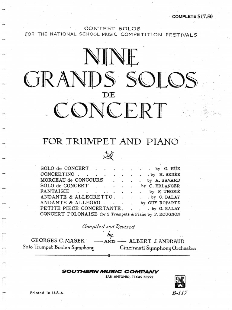 Nine Grand Solos Concert | PDF