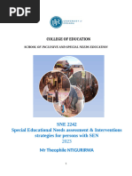 Support Needs Assessment Form: Sna 1 & 2: School Level Dob: Id No ...
