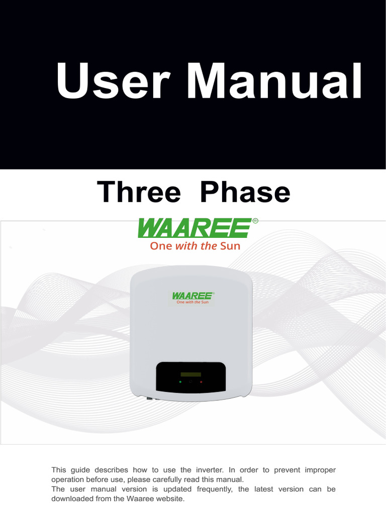 Waaree W1-3.6kW - W1-6kW Inverter | PDF | Direct Current | Power Inverter