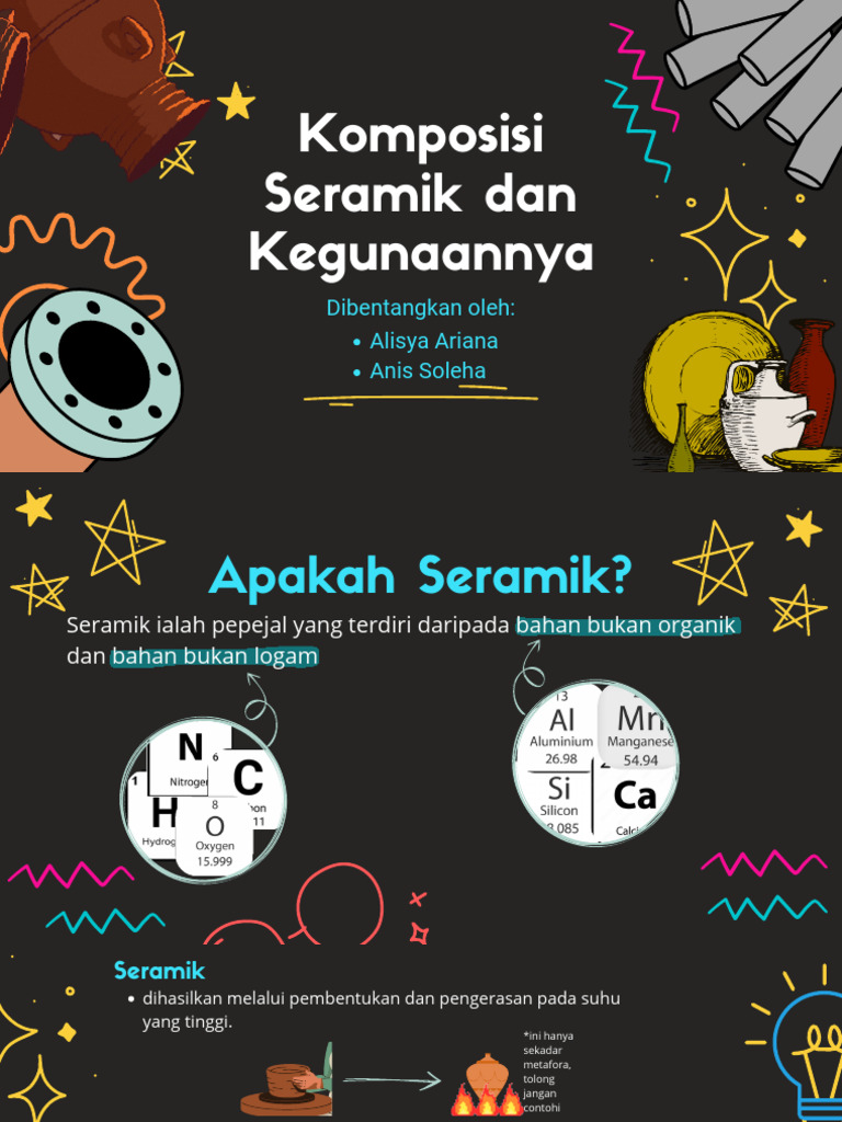 Kimia Tingkatan 4 Tajuk 8.3 - Komposisi Seramik Dan Kegunaannya | PDF