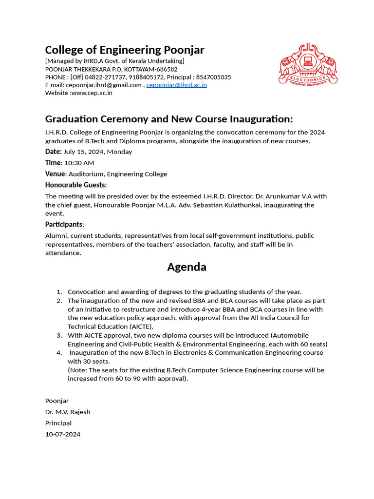 Convocation Notice | PDF