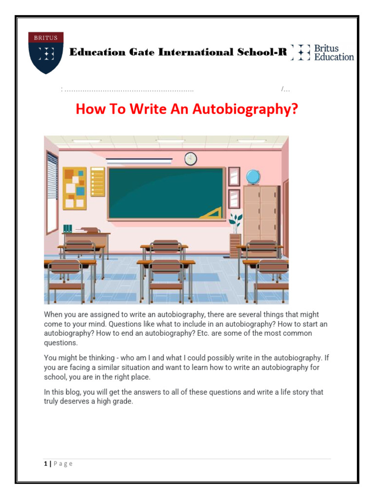 How_to_Write_an_Autobiography_,,, 4746 | PDF | Proofreading ...