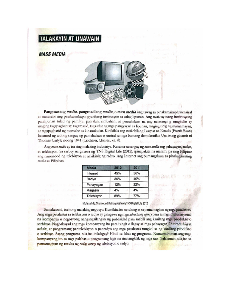 Sitwasyong Pangwika Sa Radyo at Telebisyon 2 | PDF