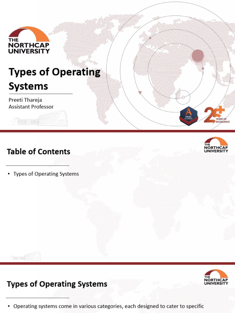 Types of Operating Systems Explained | PDF | Operating System ...