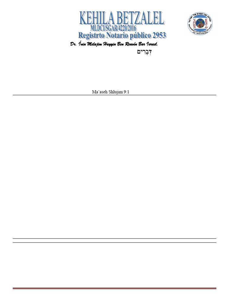 Parashá 44 Devarim | PDF | Nombres de Dios en el judaísmo | Nephilim