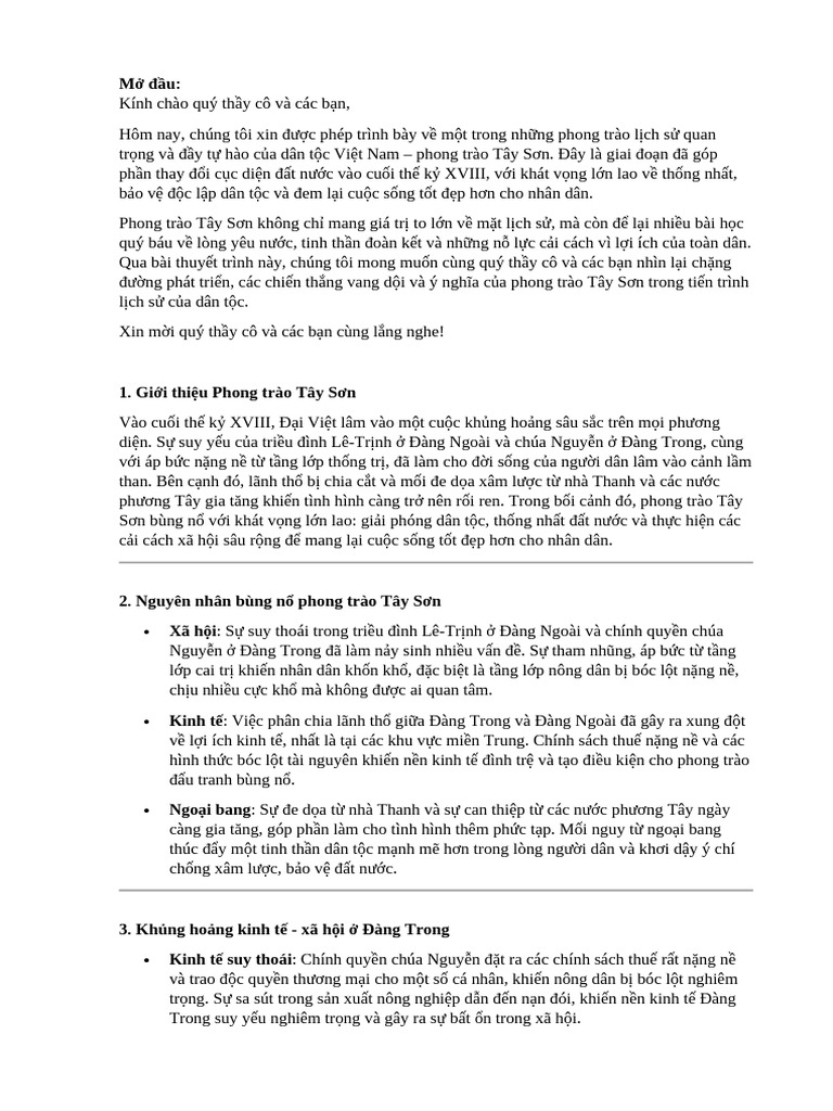 Script Tay Son 2 | PDF