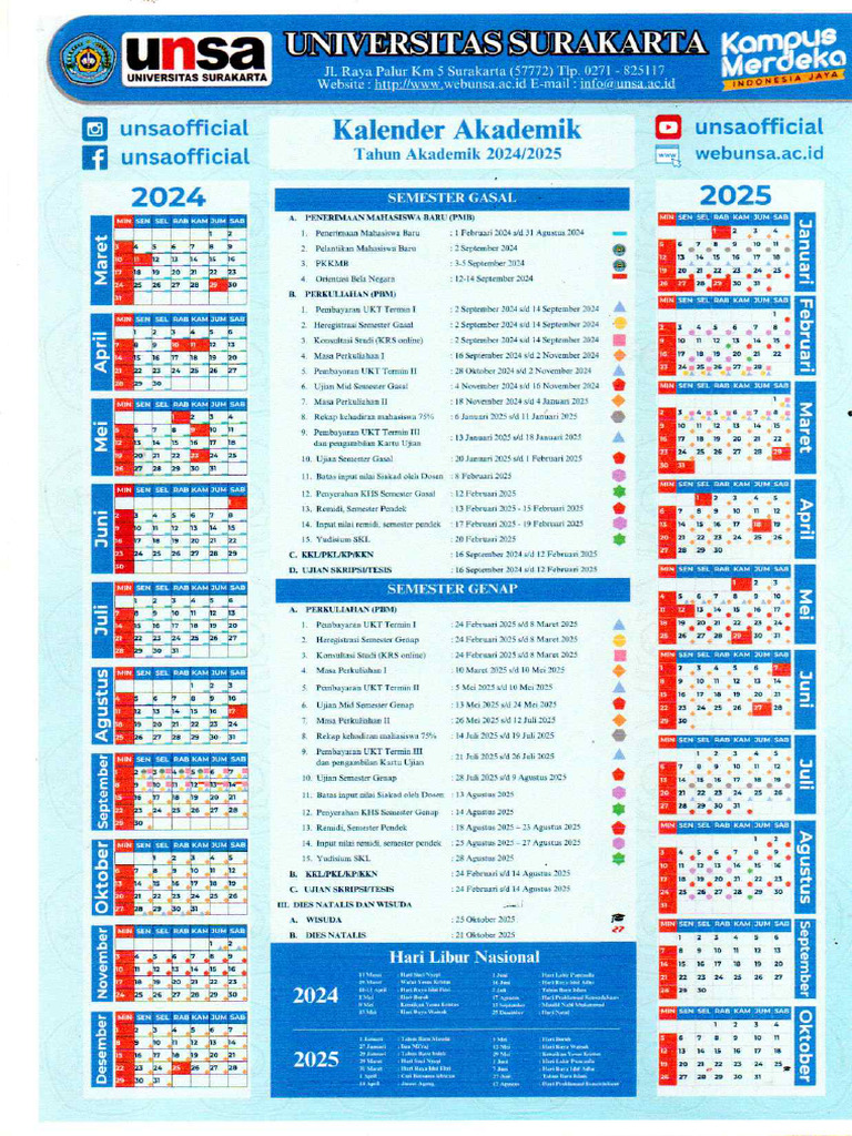 Kalender Akademik 2024-2025 | PDF