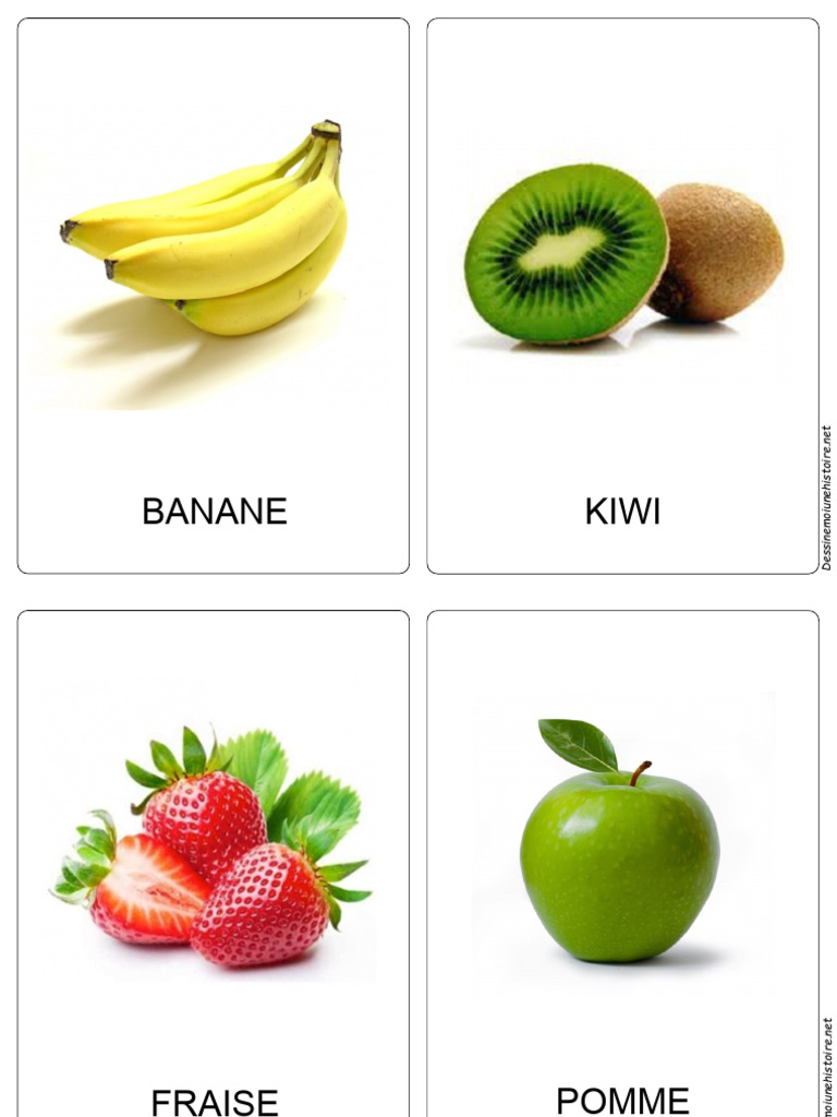Imagier Des Fruits 1 Écritures | PDF