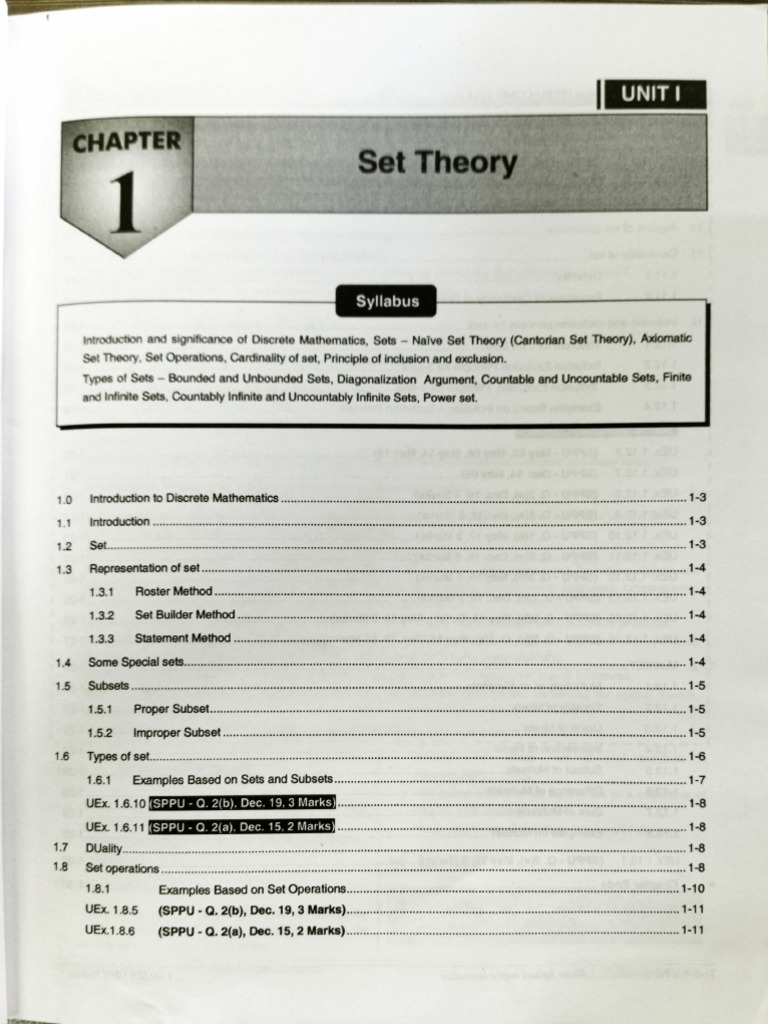 DM Technio Unit 1 Sppu | PDF