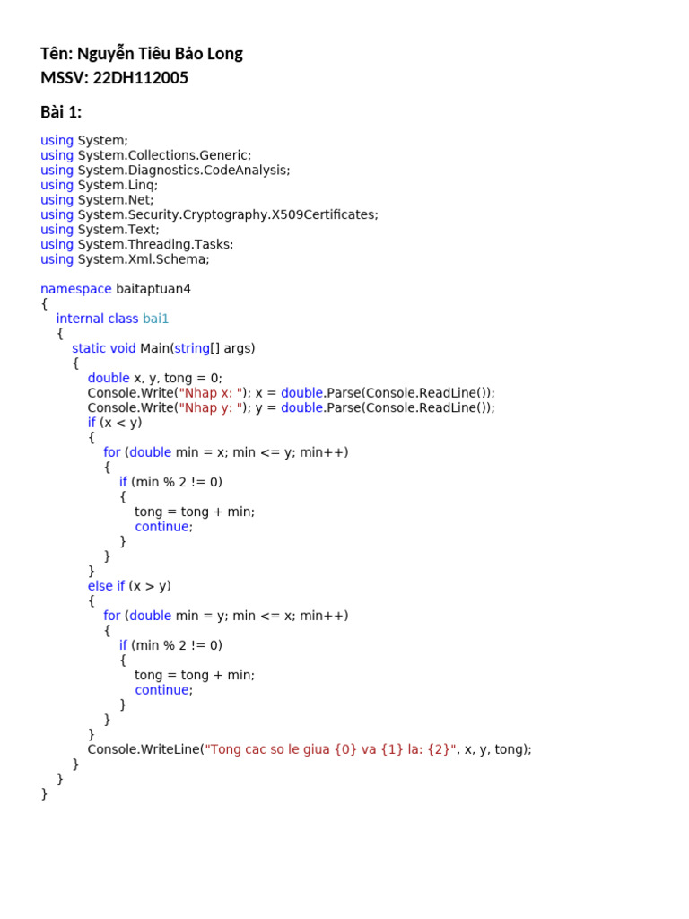 Baitaptuan 4 | PDF | Computer Standards | Computing