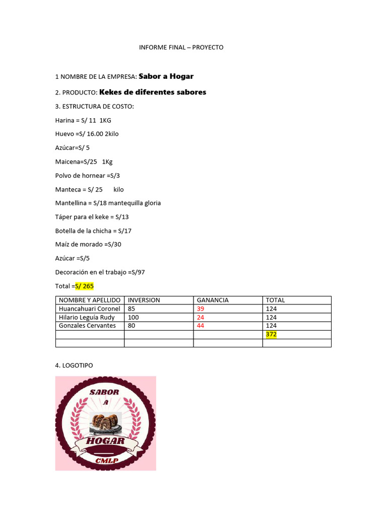 INFORME FINAL 1 | PDF