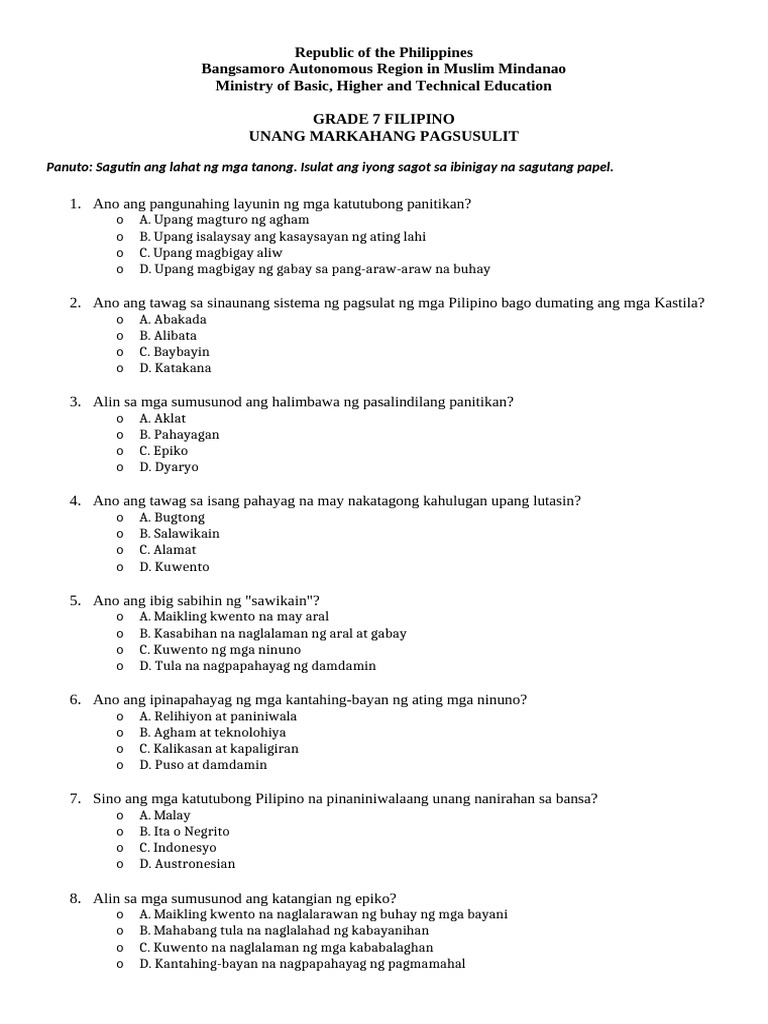 Filipino - Deped Corner Digitals | PDF