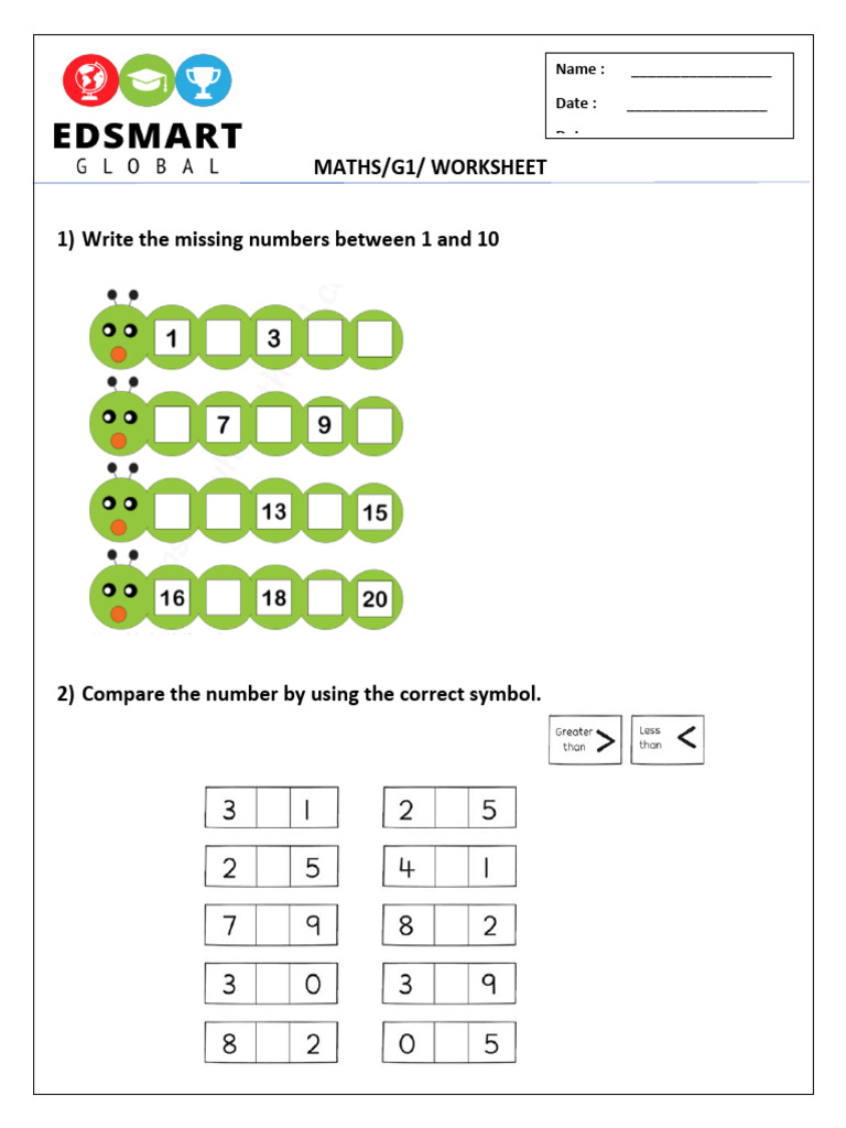 G1-Math - WS | PDF | Teaching Methods & Materials
