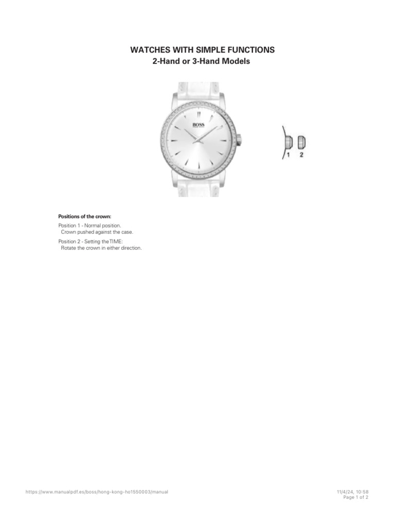 Simple Function Watches Guide | PDF
