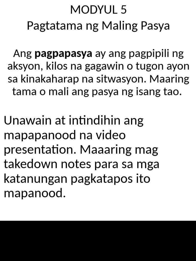 Q1- MODYUL 5 ESP 10 | PDF