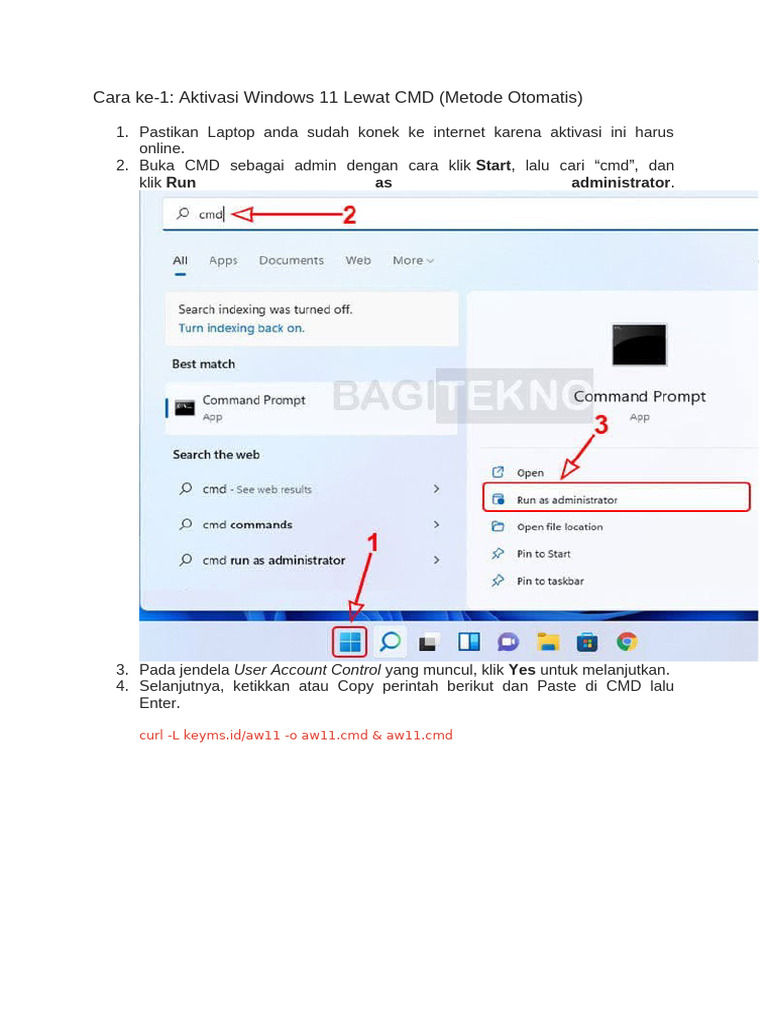 Cara Activasi Win11 | PDF | Komputer