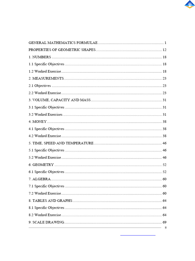 Grade 7 Mathematics Study Guide | PDF | Area | Euclidean Geometry