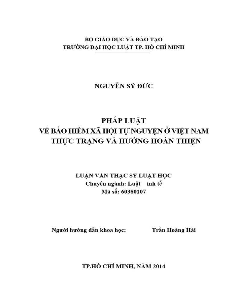(123doc) Phap Luat Ve Bao Hiem Xa Hoi Tu Nguyen o Viet Nam Thuc Trang Va Huong Hoan Thien (PDF ...