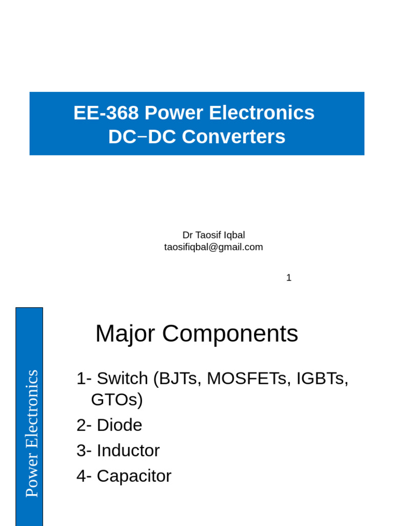 DC-DC Converter Fundamentals Guide | PDF | Power Electronics | Electric ...