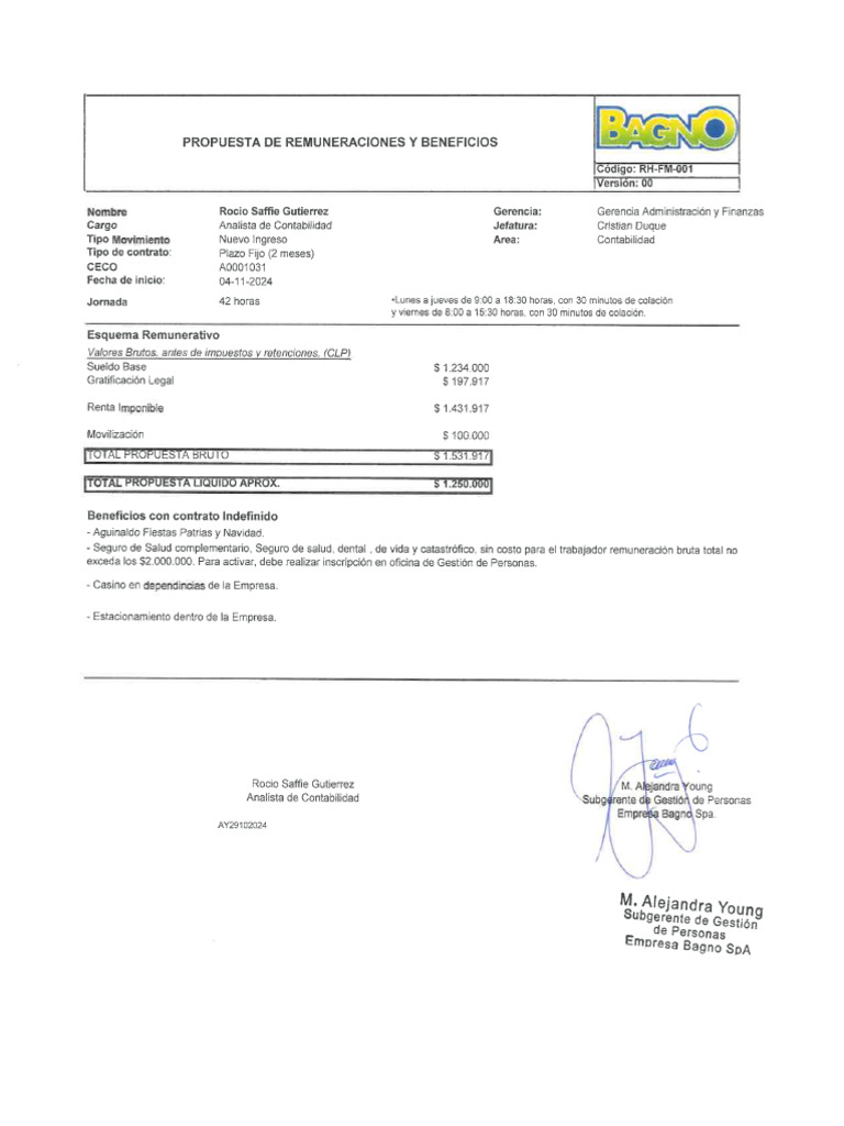 Carta de Oferta | PDF