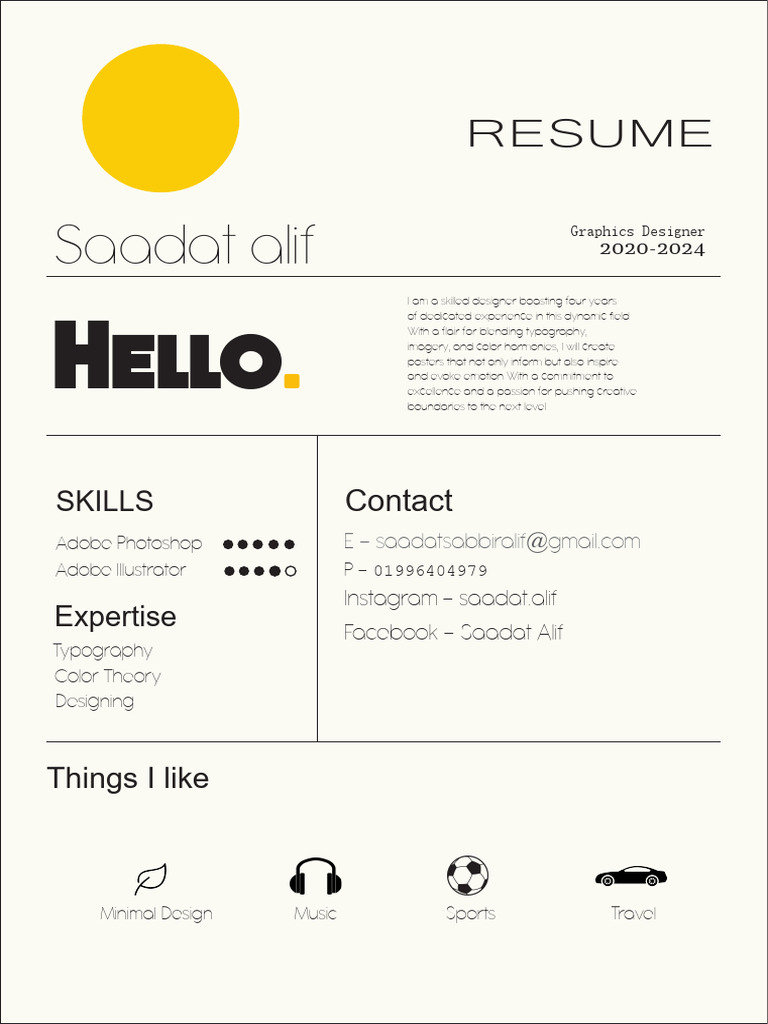 Saadat Alif: Hello | PDF