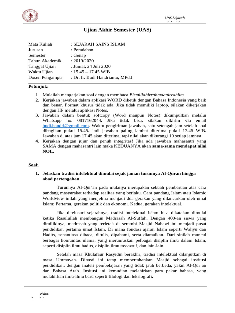 Soal UAS AtCo - Azzam Habibullah | PDF