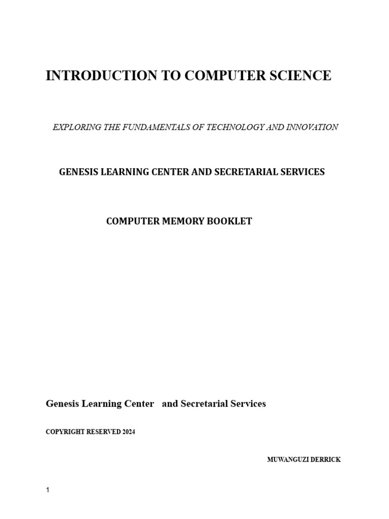 Computer Memory | PDF | Computer Data Storage | Random Access Memory