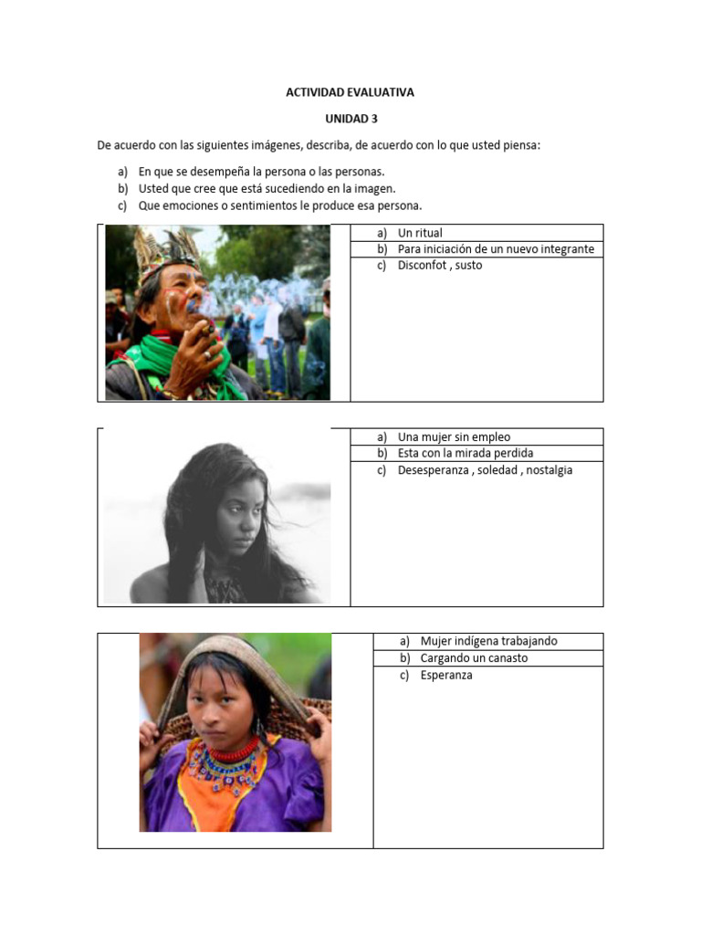 ACTIVIDAD EVALUATIVA Lorena | PDF