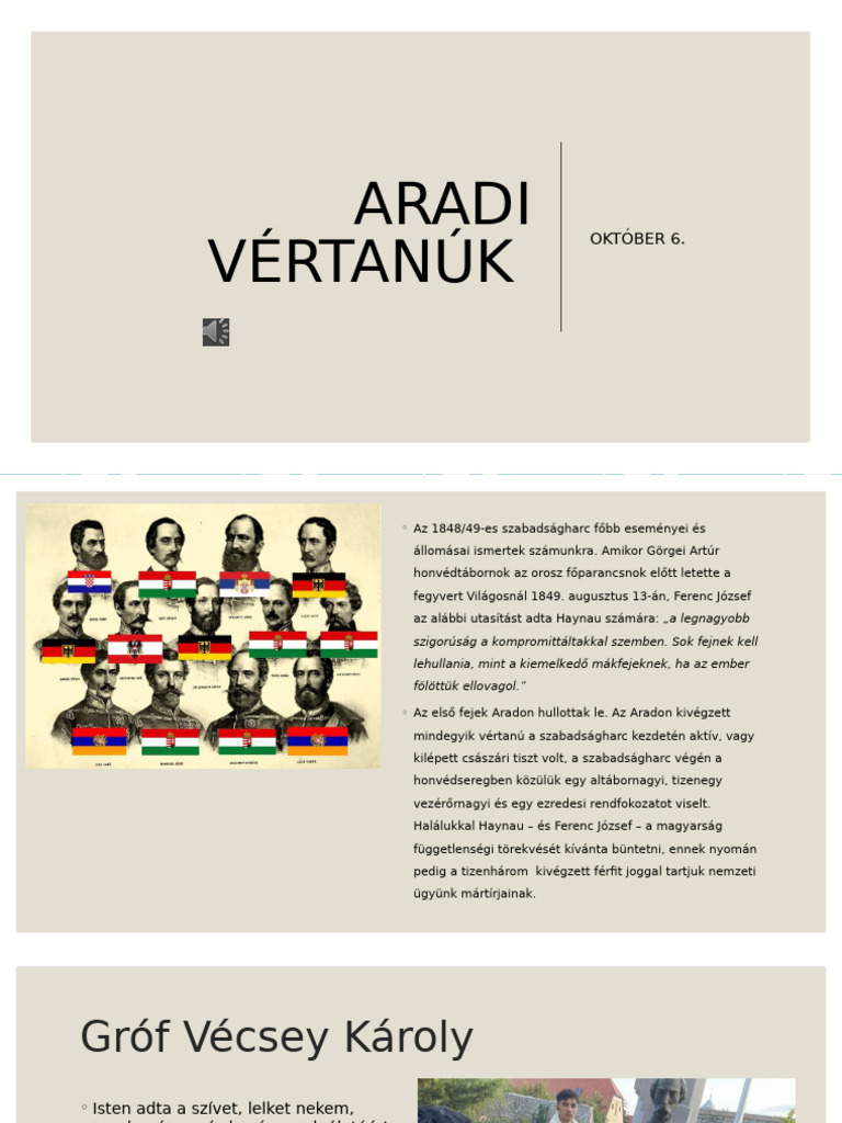 Aradi Vértanúk | PDF