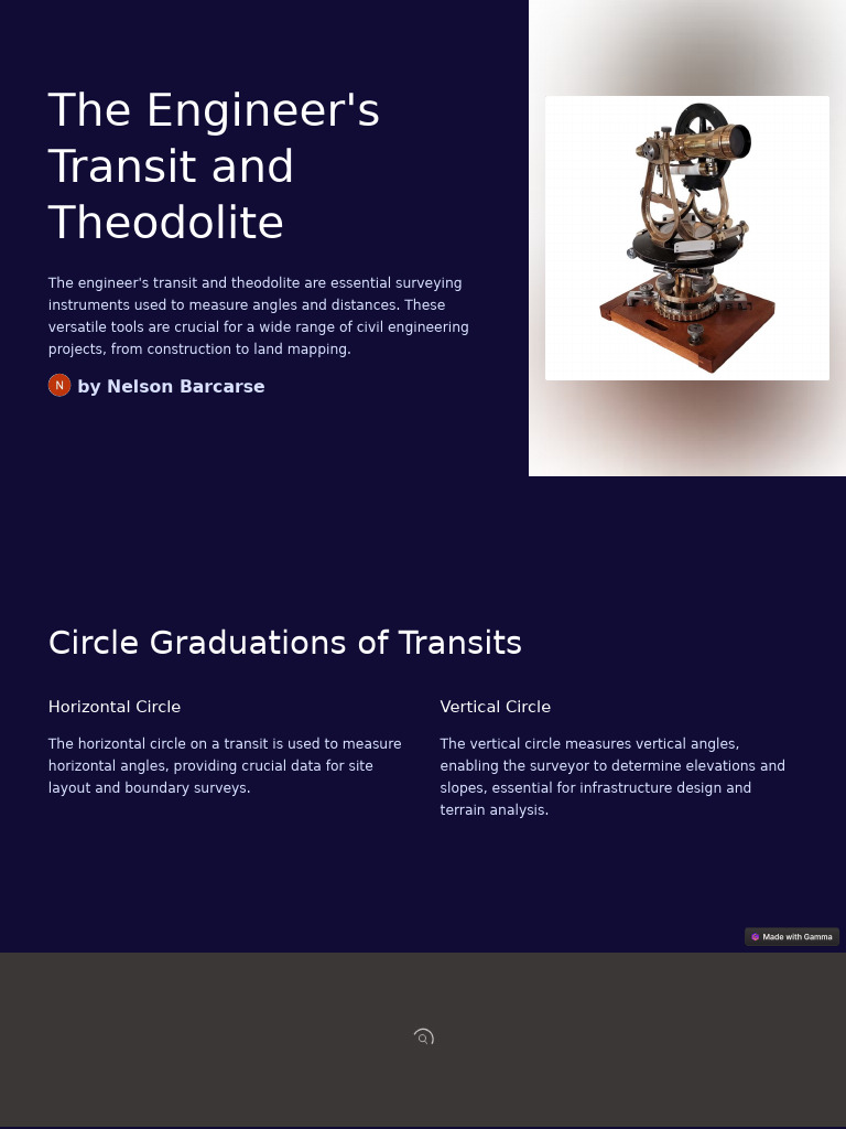 The Engineers Transit and Theodolite | PDF | Surveying | Geographical ...