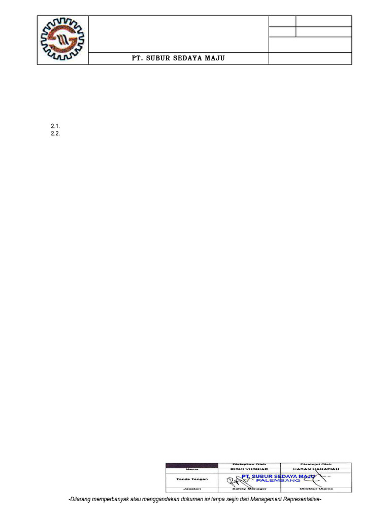 3.2 Pelatihan K3LL Untuk para Manage | PDF