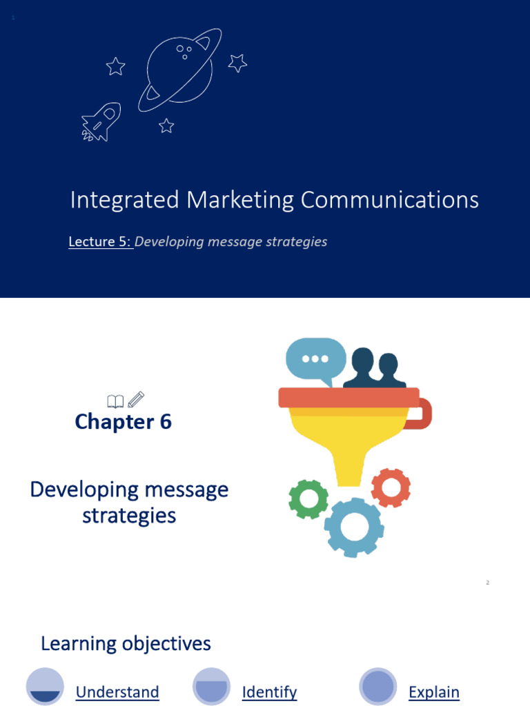 Lec5 - Developing Message Strategies | PDF | Brand | Target Audience