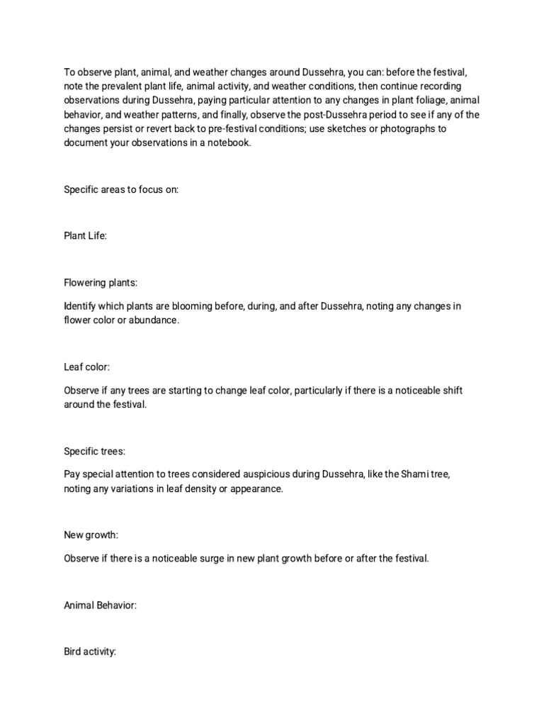 To Observe Plan-WPS Office | PDF | Flowers | Trees