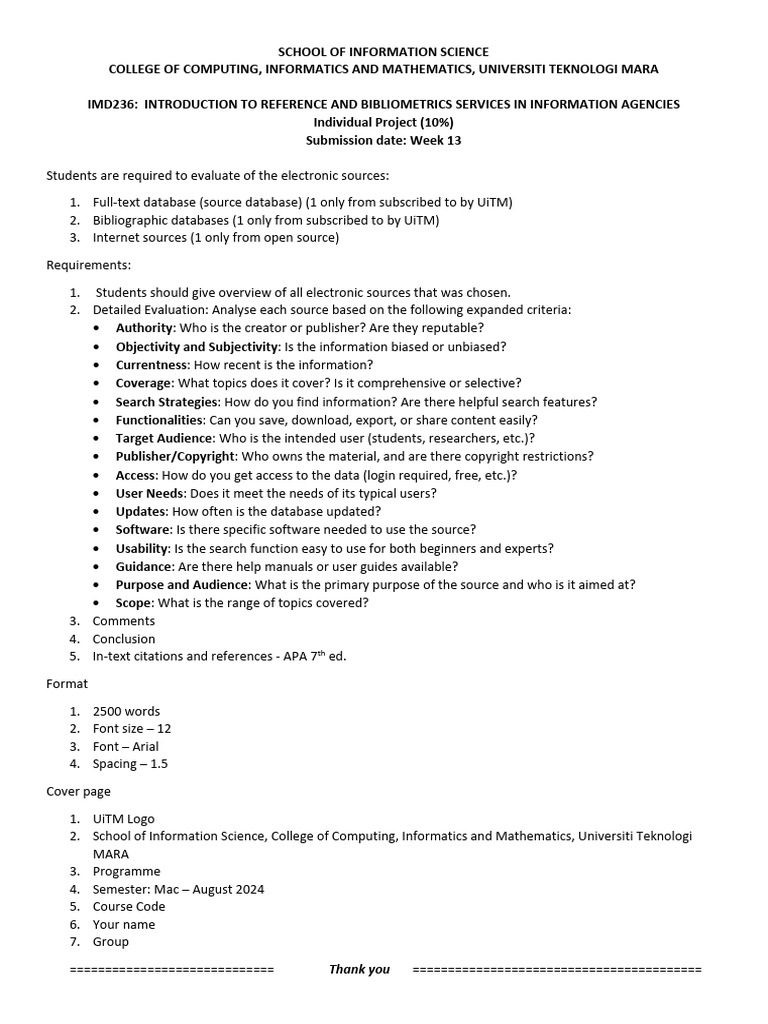 IMD236 Individual Project Mac 2024 | PDF | Databases | Information Science