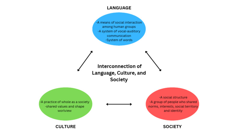 interconnection of language, culture and society | PDF