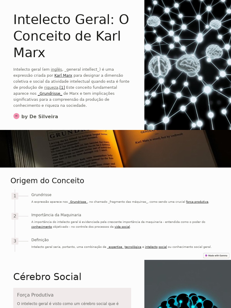 Intelecto Geral O Conceito de Karl Marx | PDF | Sociologia | Karl Marx