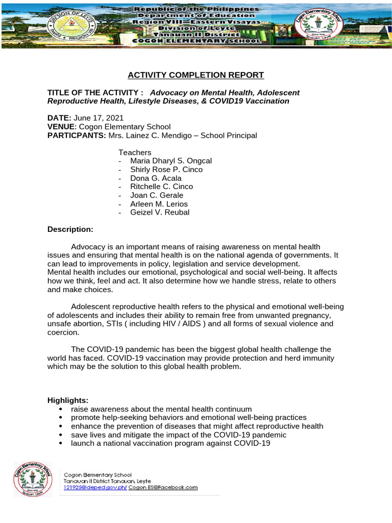 ACR On Advocacy Campaign | PDF | Mental Health | Clinical Medicine