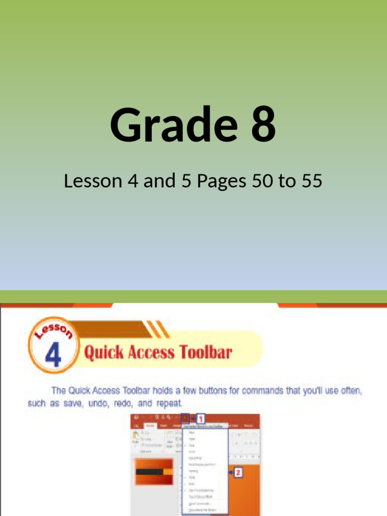Grade 8 Lesson 4 and 5 | PDF