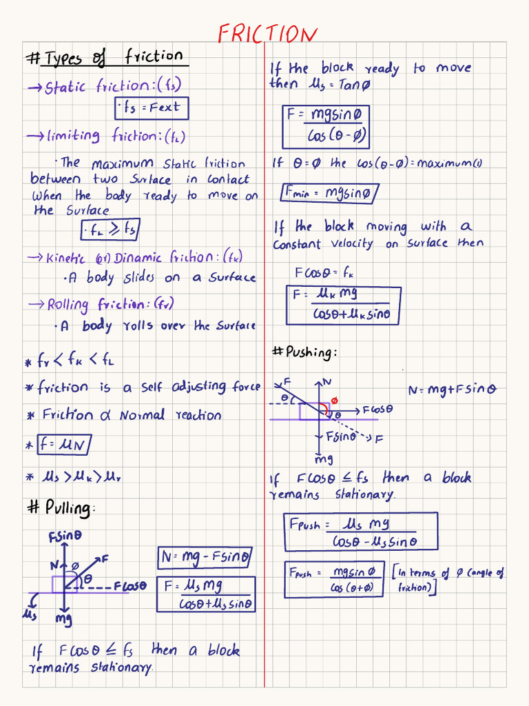 Friction.pdf | PDF