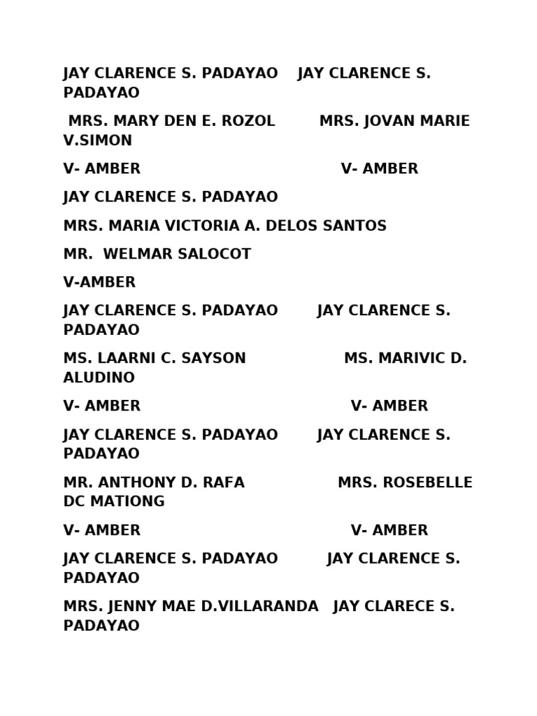 Jay Clarence S | PDF | Travel