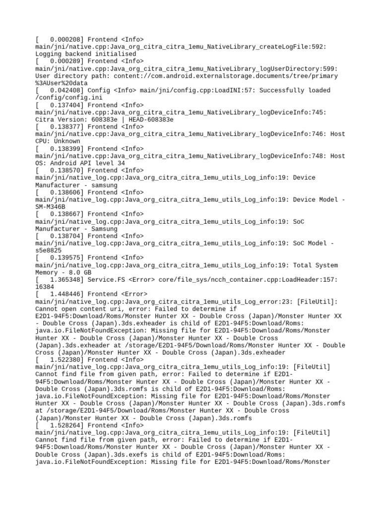 citra_log | PDF | Computing Platforms | Computer Hardware