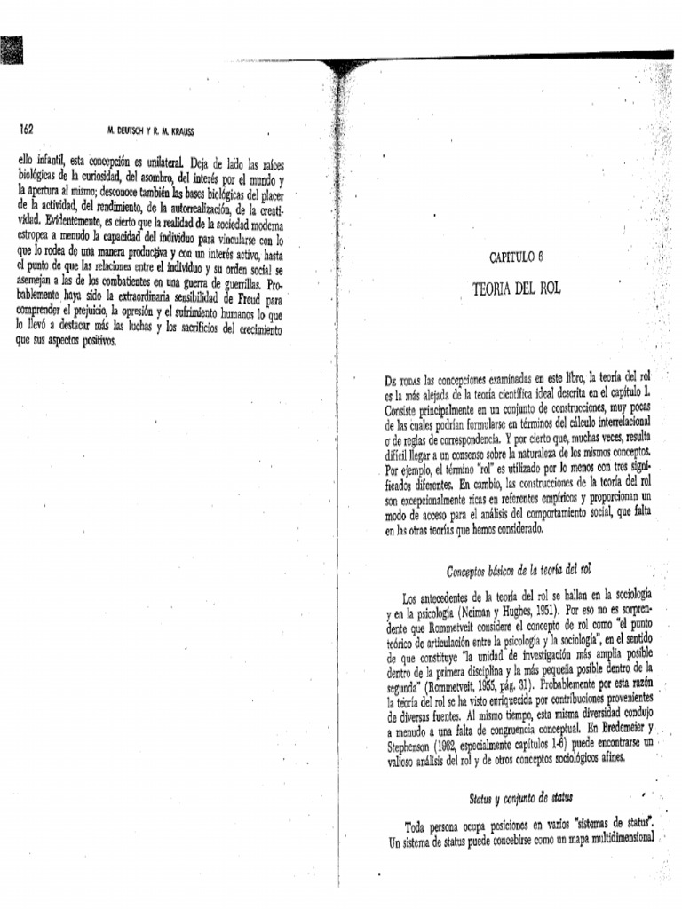 Teoria Del Rol | PDF