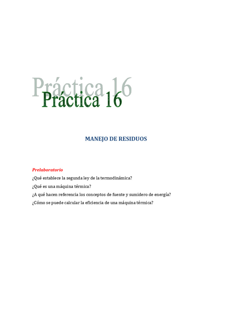 PRACTICA 15 | PDF | Temperatura | Calor