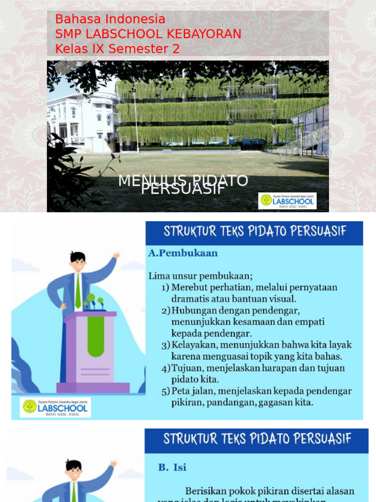 Struktur Dan Kebahasaan Pidato 23 - B.PPTX (Autosaved) | PDF
