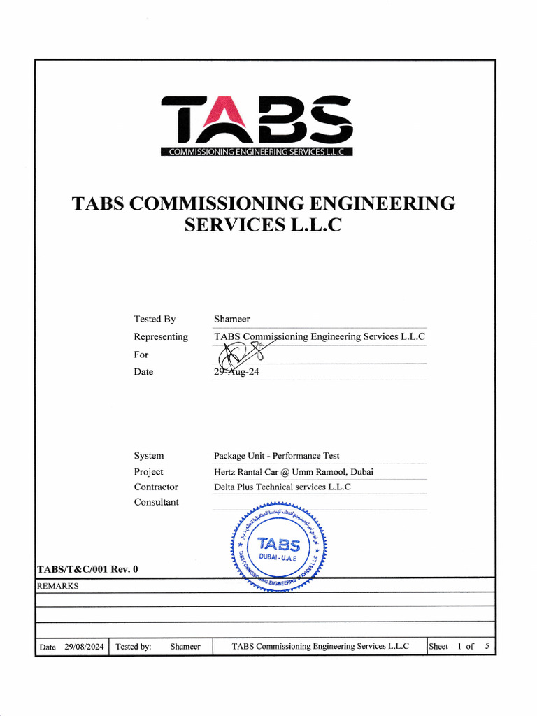 HVAC Performance Test Report | PDF | Turbomachinery | Home Appliance