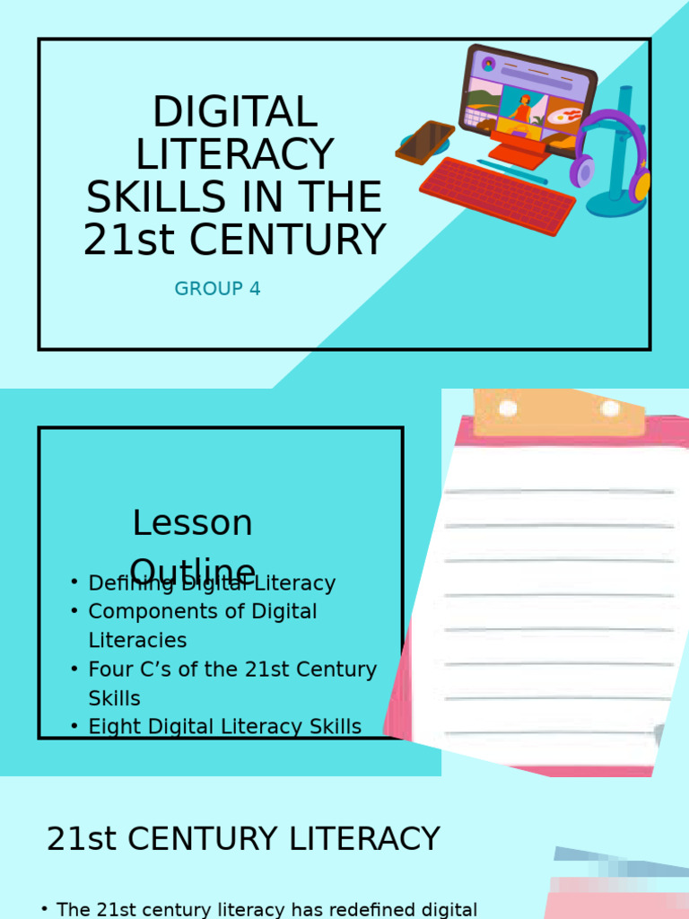 21st Century Digital Literacy Skills | PDF | Literacy | Procedural ...
