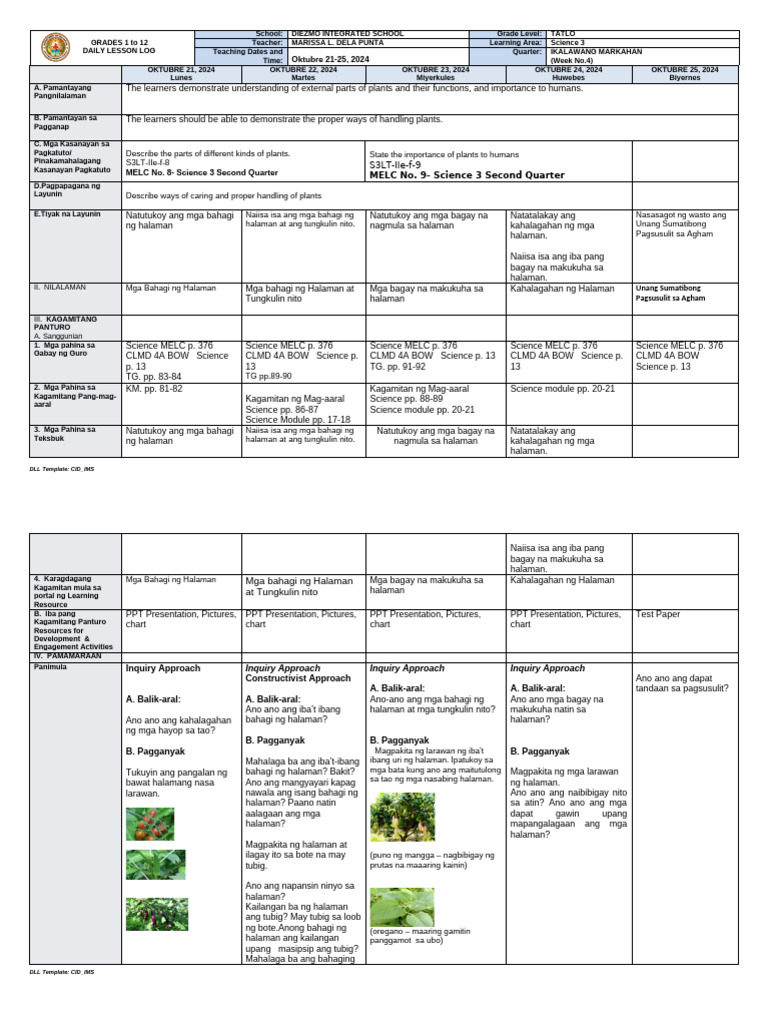 q2 Science Week 4 Marissa | PDF